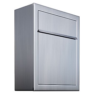 Base by Bravios - Modern Wall-Mounted Mailbox in Stainless Steel