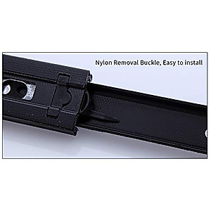 Drawer Slides 16 Inch Ball Bearing Full Extension 3 Section Slide Track Mounting Drawer Runners Slider for Cabinet Home Furniture, 2 Pack (Black 16 Inch)