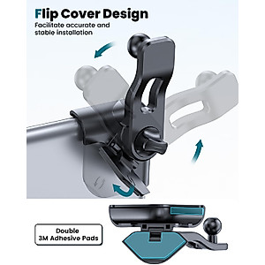 EXELIQ Tesla Phone Mount Holder for Model 3/Y, Magnetic Phone Holder for Screen, Tesla Magsafe Mount with Triple-Hook Vent Clip, Compatible with iPhone 15 14 13 12 Pro Max and All Phones