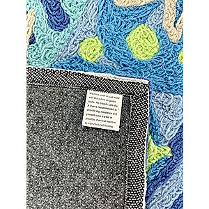 Jellybean Indoor Outdoor Machine Washable Rug, Ocean View