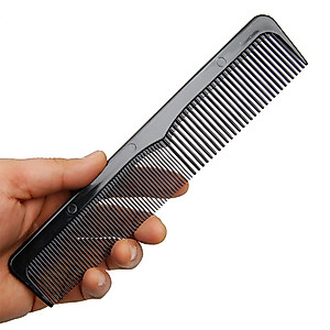 Luxxii 6 Pack - 9" Large Black Dressing Comb Barber Comb SET - Styling Essentials Coarse/Fine