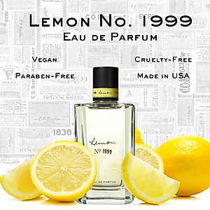 C.O. Bigelow Lemon Eau de Parfum No.1999, Lemon Perfume with Citrus & White Musk, 3.4 fl oz., Vegan & Paraben Free Perfumes