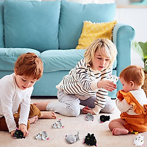 9 Pieces Mini Cat Plush Stuffed Animals Bulk Cute Small Stuffed Kitten Soft Cats Doll Plush Toys Hanging Pendant Ornament For DIY Keychain Birthday Decoration Party Favors Supplies(Bell Style)