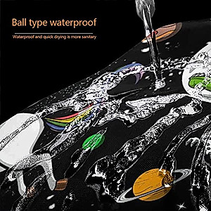 Outer Space Shower Curtain with 12 Hooks,Non-Slip Rug Toilet Lid Cover Bath Mat 4 Piece Sets Bathroom Set Space Art Astronaut Riding A Unicorn and Dinosaur and Planet Home Bathroom Decor, 72X72 Inch