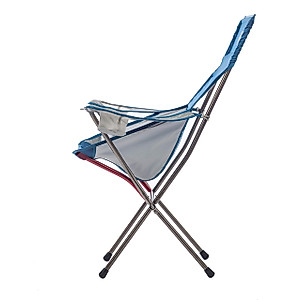 Big Agnes Big Six Armchair - High & Wide Luxury Camp Chair, Blue/Gray