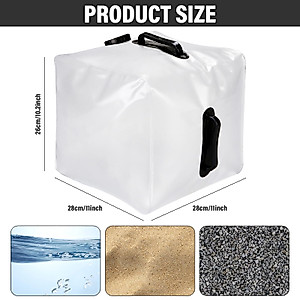 2Pcs Swimming Pool Ladder Weights Bag, 20L Heavy Duty Plastic Pool Weight Sand Bags, Fillable Ladder Anchor Bag for Swimming Pool Steps Entry Systems