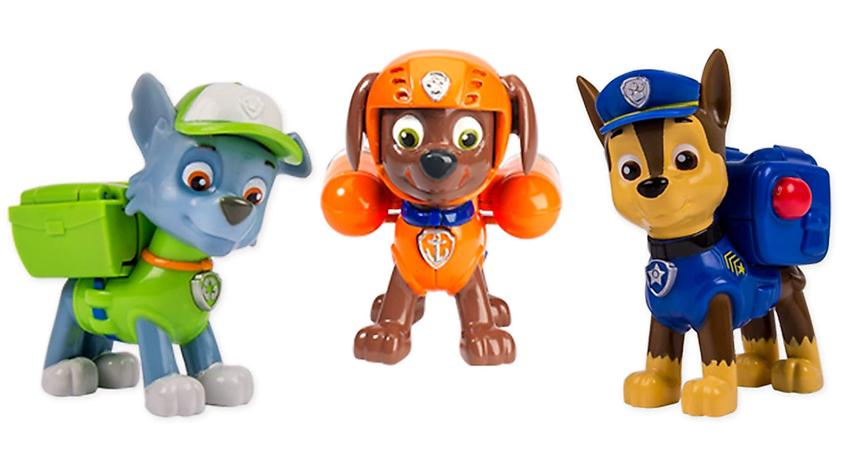 Paw Patrol Action Pack: Chase, Rocky & Zuma Figures