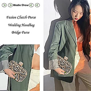 Lytosmoo Women Sparkling Evening Clutch Purse Formal Glitter Party Wedding Handbag Envelope Crossbody Shoulder Bag