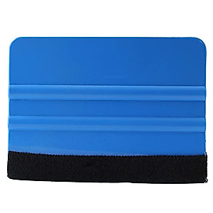 Zorfeter 5 Pcs 4 Inch Felt Edge Squeegee, Car Vinyl Scraper Decal Applicator Tool for Window Tint, Wallpaper, Decal Sticker Installation, with Black Felt Edge