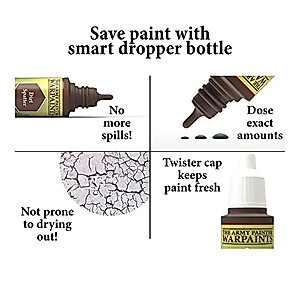 The Army Painter - Wargamers Complete Upgrade Miniature Paint Sets - Acrylic Model Paints for Plastic Models, 74 Warpaints - 57 Acrylic, 3 Metallic, 7 Effects Warpaints for Models,7 Quickshade Washes