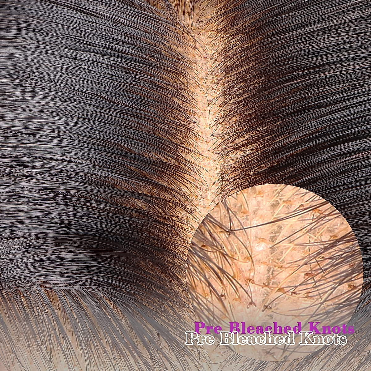 Myshinywigs Bleached Knots 5x5 Real HD Lace Closure Skinlike Straight Human Hair Closure Pre Plucked with Baby Hair Brazilian Virgin Thin Invisible 5x5 Lace Closure Serrated Edge 14 Inch Closure Only