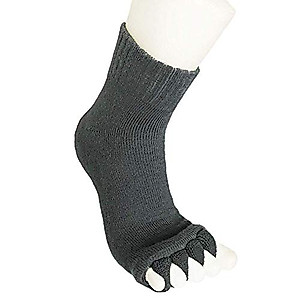 Toe Separator Socks Yoga Sports Gym Health Massage Foot Alignment Socks