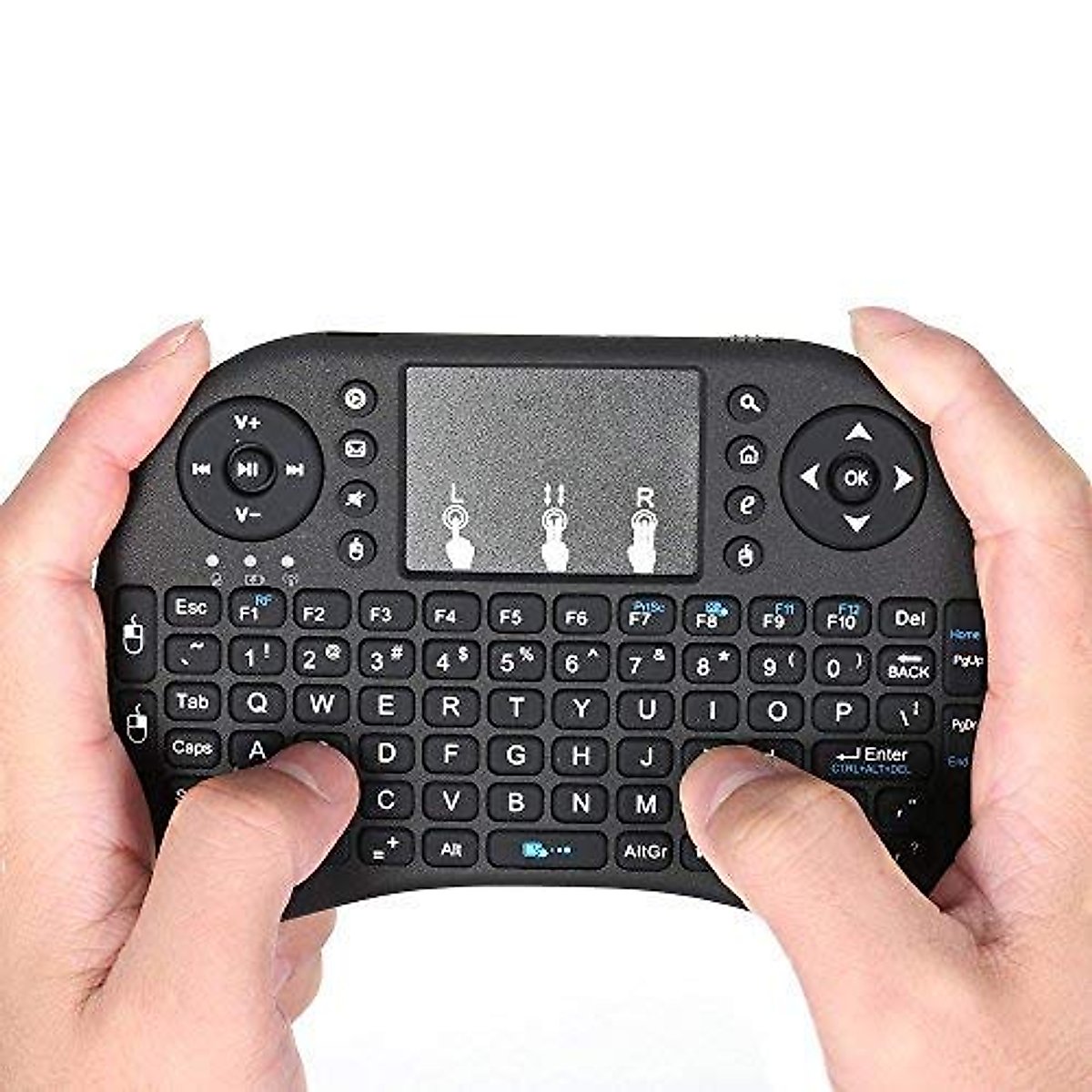 BFTECH 2.4GHz Mini Wireless Keyboard with Touchpad Mouse,Handheld Remote,Pi 2/3,KODI Android TV Box, HTPC/IPTV, Windows 7 8 10