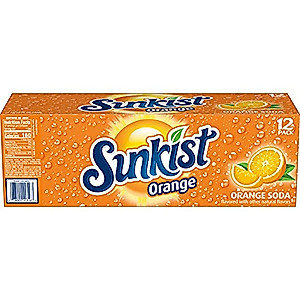 Sunkist Orange Soda, 12 Fl Oz (Pack of 12)
