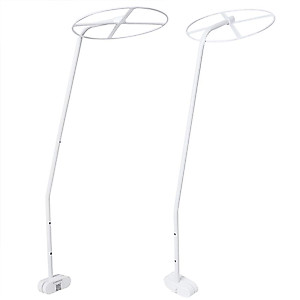 Mosquito Net Stand Holder Set Height Adjustable Clip-On Crib Canopy Holder Rack Mosquito Net Accessories for Various Domed Mosquito Net
