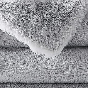 Charisma - Luxe Faux Mink Fur Throw in Gift Box (50" x 70") - Grey - Perfect for Gifting, 50x70