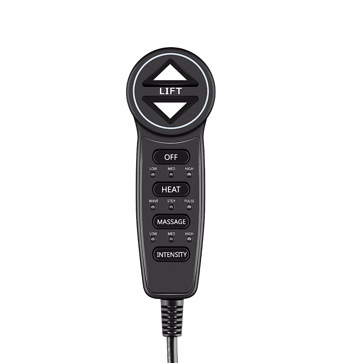 MineCtrl Lift Chairs Power Recliners 5 Pin Prong MLSK55-A1 Remote Handset Controller Hand Control with USB Heat and Massage