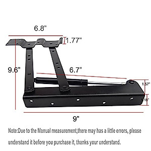 Sauton 1pair Folding Lift up Top Table Mechanism Hardware Fitting Hinge, Gas Hydraulic