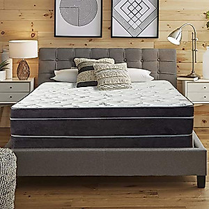 Nutan 12" Queen Size Mattress and Box Spring - Euro Top Firm Foam Encased/Orthopedic Support for A Restful Night, No Assembly Required 59x79