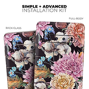 DesignSkinz Summer Watercolor Floral v1 Protective Vinyl Decal Wrap Skin Cover Compatible with The Samsung Galaxy S20 (Screen Trim & Back Glass Skin)