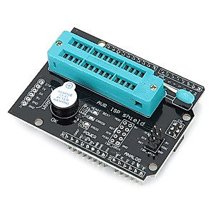 Programmer Expansion Board, AVR ISP Burning Burn Bootloader Module, with On-Board Buzzer and LED Indicator Light