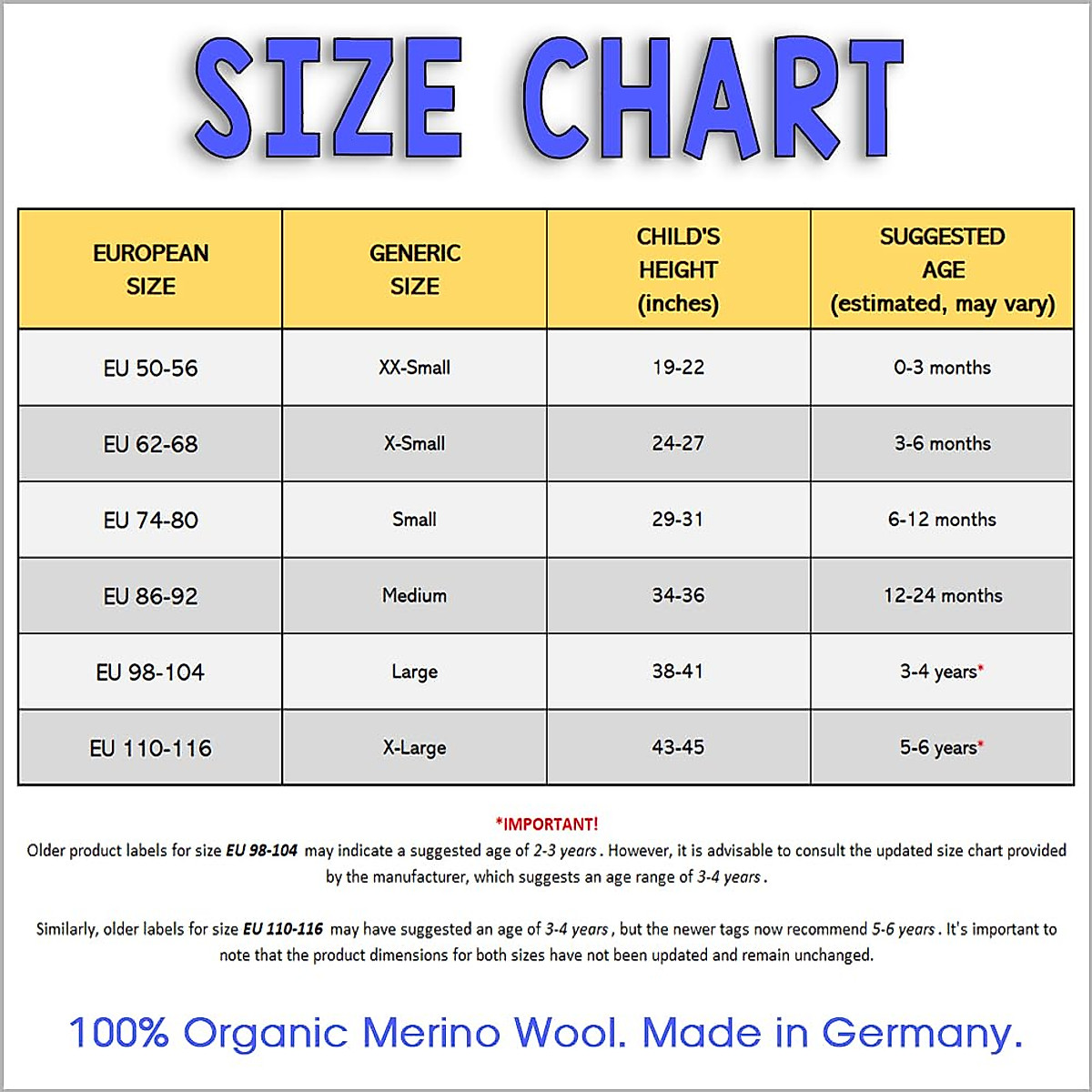 Organic Merino Wool Diaper Cover - Overnight Knit Diaper Cover for Fitted Cloth Diaper (EU86-92, Pacific)