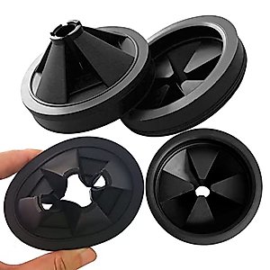 Triwin Garbage Disposal Splash Guards 3 1/8 inch 4 Pieces Sink Baffle Splash Guard Food Waste Disposer Drain Guard Replacement for Insinkerator, Whirlaway, Waste King