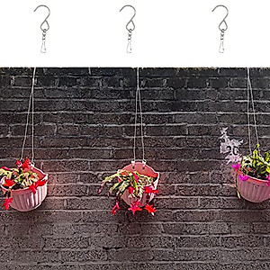 MYYZMY 24 Pack Swivel Hooks Clips for Hanging Wind Chimes, Crystal Twisters, Outdoor Ornaments Party Supply