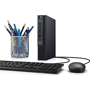 Dell OptiPlex 3040 Micro Desktop Computer, Intel Core i5-6500 Upto 3.2GHz 8GB RAM, 256GB SSD, AC Wi-Fi, Bluetooth, DisplayPort, HDMI - Windows 10 Pro (Renewed)