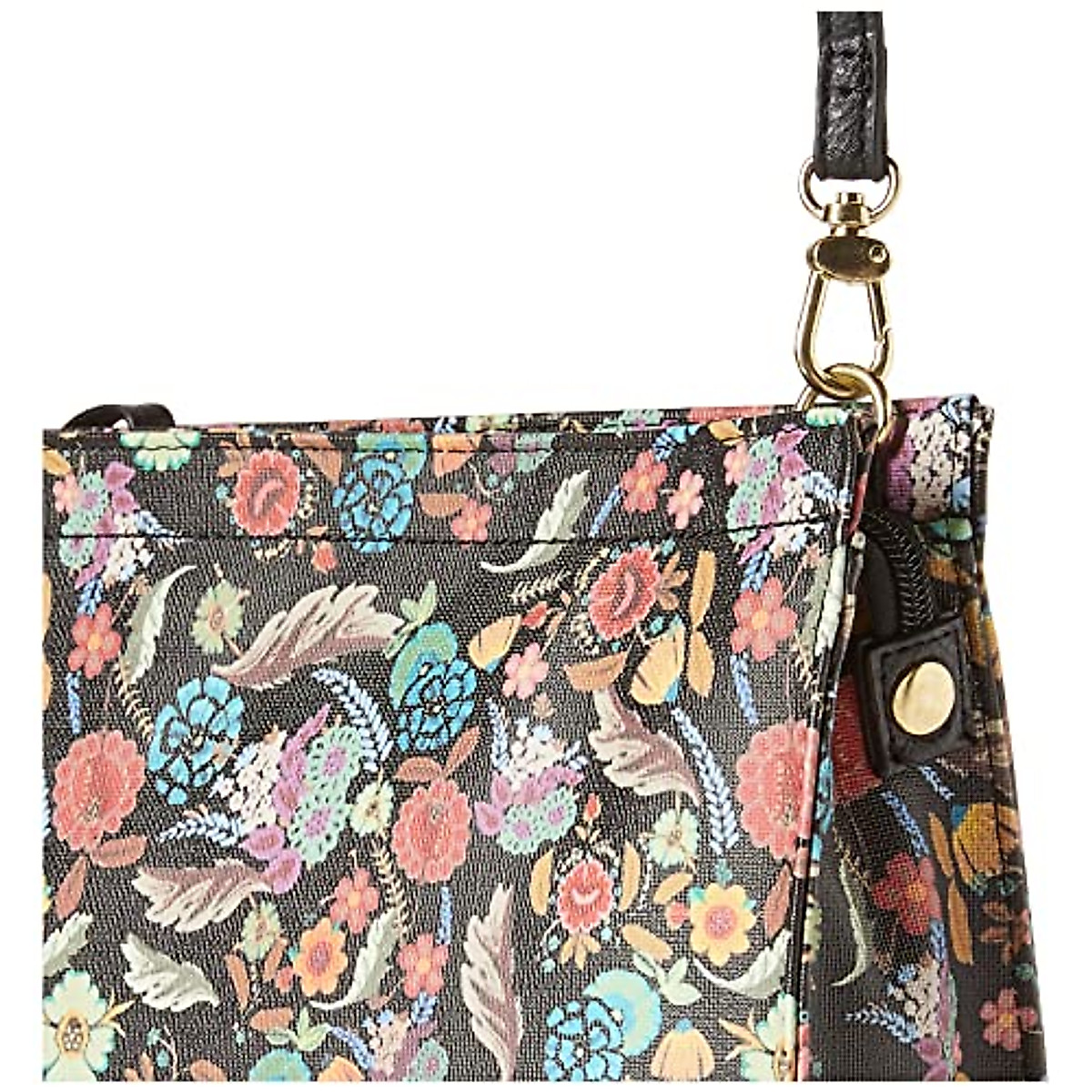 Bueno of California Printed Pebble Crossbody, Botanical