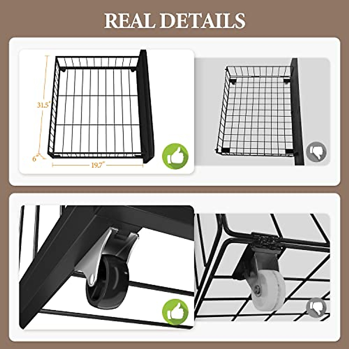 Yaheetech Upholstered Bed Frame with 4 Storage Drawers and Adjustable Headboard, Faux Leather Platform Bed Frame with Mattress Foundation, Strong Wooden Slats Support, No Box Spring Needed, Black-Full