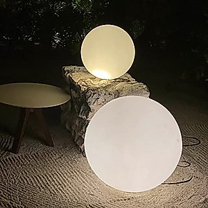 Efavormart 24” Cordless Floating Pool Lights with Remote, Garden Lights 16 RGB Colors with 4 Color Modes Light Up Ball for Swimming Pool, Back Yard, Fountain, Garden, Pathway, Lawn
