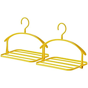iplusmile Clothes Hanger Rack Drying Rack Clothing 2pcs Clothes Drying Rack Plastic Clothes Hangers Multifunctional for Hanging Sweaters Shoes Towels Diapers Bra Scarf Laundry Drying Rack
