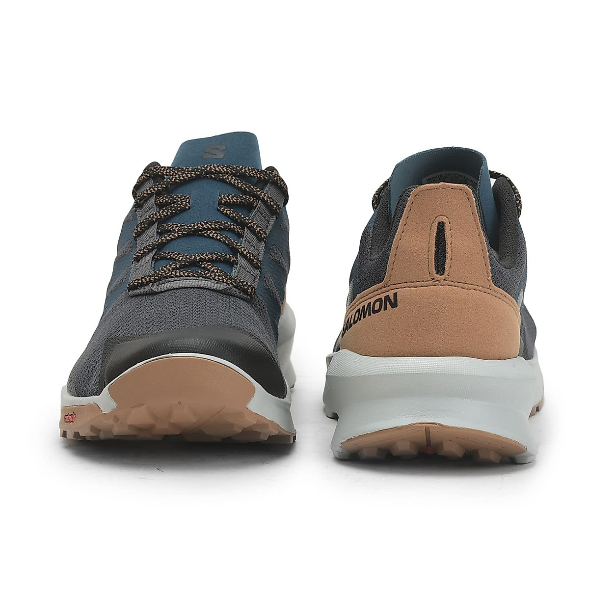 Salomon Patrol Hiking Shoes for Men Climbing, Magnet/Pearl Blue/Tobacco Brown, 7