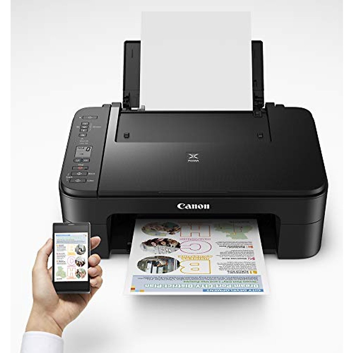 Canon Pixma TS3320 Black, Works with Alexa