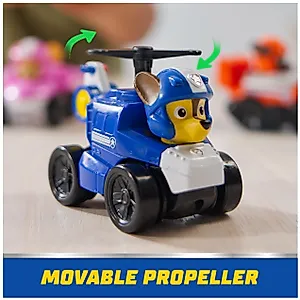 Paw Patrol: Air Rescue, 6-Piece Pup Squad Racers, Toy Cars Gift Set with Chase, Marshall, Skye, Rubble, Rocky & Zuma, Kids Toys for Boys & Girls 3+