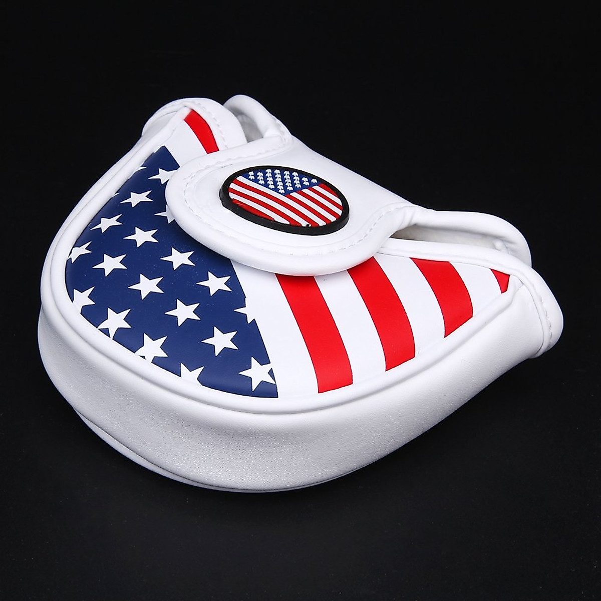 Stars& Stripes Golf Mallet Putter Head Cover Protector Magnetic Closure