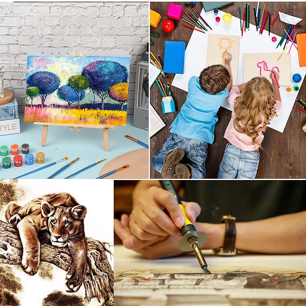 Unfinished Wood Pieces, Basswood Sheets Plywood Sheets for Crafts,Perfect for DIY Projects Painting Drawing Laser Wood Engraving Wood Burning and CNC Cutting (Yellow, 12in*8in*1/16in)