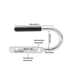 Longzhuo Trailer Coupler Handler Steel Lift Handle Coupling Connector Hand Handle for 2x2in 2x1/2in 2x3in Trailer Coupler