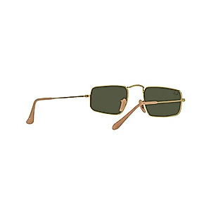Ray-Ban RB3957 Julie Rectangular Sunglasses, Legend Gold/Green, 49 mm