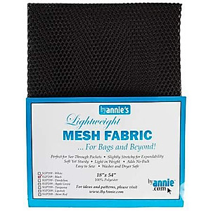 ByAnnie's Mesh Fabric Lightweight Galaxy Bundle-Lipstick, Parrot Blue, Pewter, Tahiti, Black and Blast Off Blue 18" x 54" with Tape Measure Bundle of 7 Items Galaxy