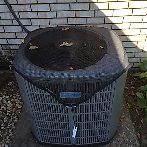 Air Conditioner Leaf Guard Central Air Conditioner Cover Keeps Out Leaves Cottonwood and Debris-Black