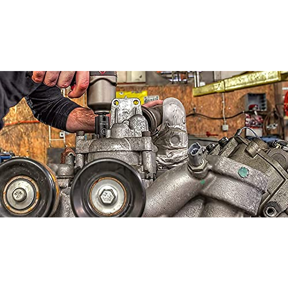 GEARWRENCH 39 Piece 1/2inch Drive 6 Point Impact Socket Set, Standard & Deep, Metric - 84948N