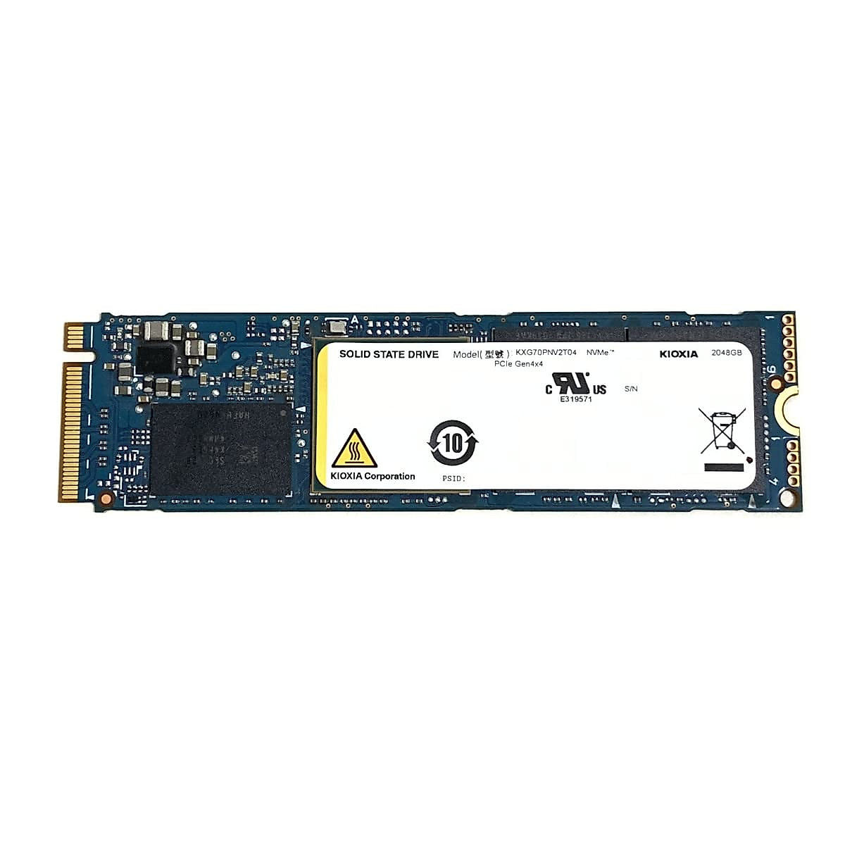 Kioxia SSD 2TB XG7-P M.2 2280 KXG70PNV2T04 NVMe PCIe 4.0 Gen4 x4 Solid State Drive for Dell HP Lenovo Laptop Desktop Ultrabook
