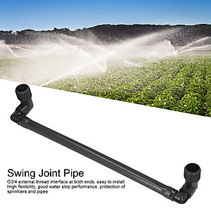 CHICIRIS 5PCS G3/4 External Thread Swing Joint Pipe, Rotatable Swing Joint Assembly Lawn Irrigation Tool, Adjust The Installation Height of The Sprinkler According to The Terrain