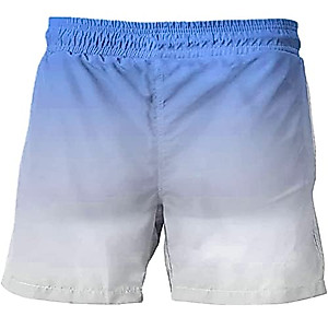 CofeeMO Bravetoshop Mens Swim Trunks Quick Dry Beach Shorts Printed Swimwear Bathing Suits Summer Party Gift (A-Blue,S)