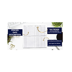 12 Check registers for Personal Checkbook - Checkbook Ledger Transaction Registers Log for Personal or Business Bank Checking Account, Saving Account, Deposit, Credit Card, and Large Booklet