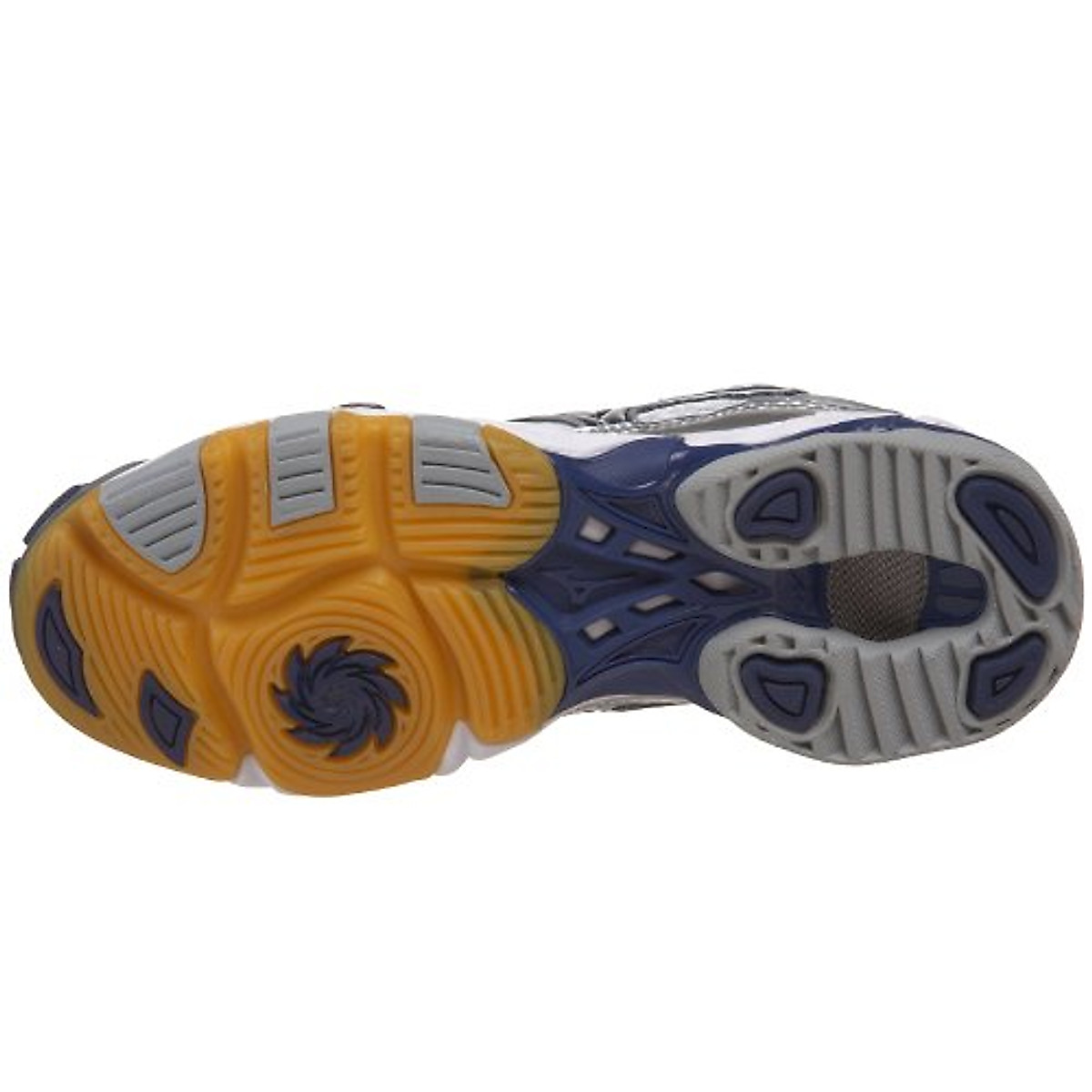 Mizuno Women's Wave Lightning 6 Volleyball Shoe, White/Navy