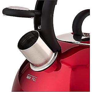 Cuisinart CTK-S17MR Aura 2-Quart Teakettle, Make 2-Quarts of Boiling Water in this Classic Tea Kettle, Metallic Red