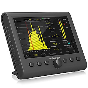 TC Electronic CLARITY M STEREO Stereo Audio Meter with 7" High Resolution Display and USB Connection for Plug-In Metering